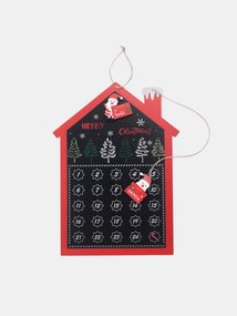 Sinsay - Magnetický adventní kalendář ve tvaru domečku s Mikulášem - vícebarevná