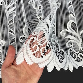 Vitrážová žakárová záclona bílá 40,90 cm 212 Ervi metráž
