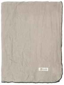 Ubrus 160x200 cm Broste GRACIE - hnědošedý