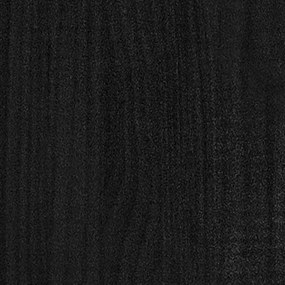 Zahradní truhlíky 2 ks černé 31 x 31 x 31 cm masivní borovice - Default Title