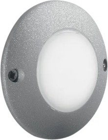 FAN LED-ELMO-UPM Pochozí venkovní svítidlo ELMO hliník stříbrná, 3 W, 360 lm, 4000 K, IP54, 7 x 1,5 cm - FANEUROPE