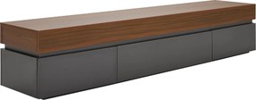 XXXLutz NÍZKÁ KOMODA, šedá, barvy vlašských ořechů, 200/38/40 cm MID.YOU - Online Only TV příslušenství - 002510004101