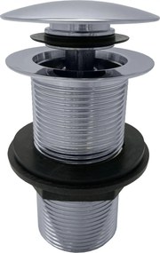 SLEZÁK RAV Výpusť umyvadlová CLICK-CLACK 5/4 bez přepadu, Chrom MD0798