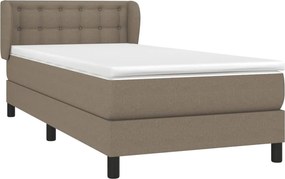Box spring postel s matrací taupe 90x190 cm textil 3126529