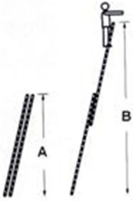 Výsuvný hliníkový žebřík s lanem Alpos profi, 2x19 příček, 37-19,