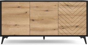 PSK Komoda DARA, Dub Evoke/Černá 154 cm
