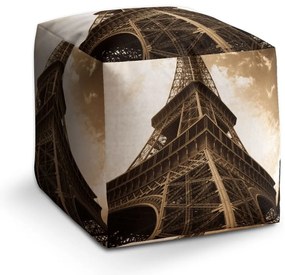 Taburet Cube Eiffel Tower 6, béžová