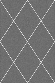 Koberec Morocco Royal Rhombs dark grey/cream 160x230cm