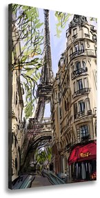 Wallmuralia Vertikální Foto obraz na plátně Eiffelová věž Paříž 50x100