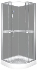 KERRA CLASSIC GREY sprchový box s baterií, 90x90x209cm