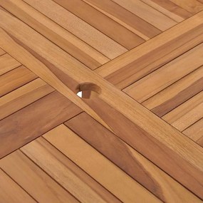 Zahradní jídelní stůl 110 x 110 x 75 cm masivní teak 318478