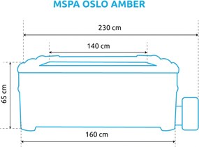 Marimex | Vířivý bazén MSPA Oslo Amber F-AM063W | 11400311