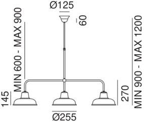 Il Fanale Industriální závěsné svítidlo CONTRADA