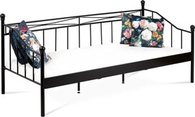 Autronic Kovová postel BED-1905 BK, 90x200, černá