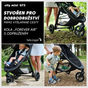 Baby Jogger BabyJogger CITY MINI GT 3 vč. madla - RICH BLACK