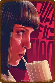 Plechová cedule Pulp Fiction II Velikost: A5 (20 x 15 cm)