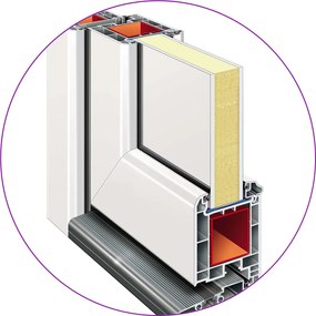 vidaXL Vchodové dveře antracitové 98 x 190 cm PVC [3187868] Barva: antracitová zvenku / bílá uvnitř
