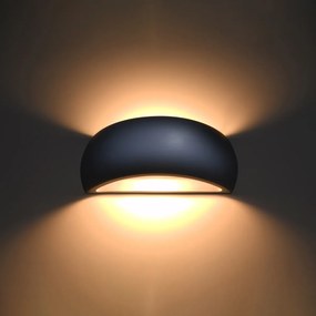 Sollux Lighting Nástěnné svítidlo keramické PONTIUS šedé