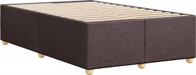 Rám postele bez matrace tmavě hnědá 120 x 200 cm textil 3284725
