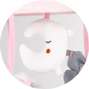 CHIPOLINO Hudební a promítací závěsný kolotoč Pink Garden / Bluetooth