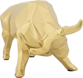Dekorativní soška Bull 19,5 cm zlatá