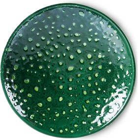 Zelená keramická mísa na noze The Emeralds - Ø 30*10cm