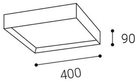 LED2 - LED Stropní svítidlo MILO LED/30W/230V černá 3000/4000K