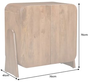Massive home | Příborník BRASIL 75cm mangové dřevo, hnědé