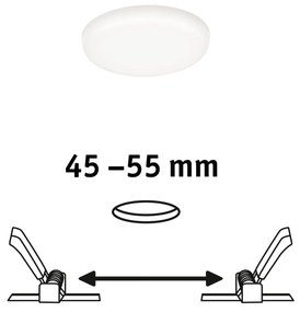 Paulmann 92390 Veluna VariFit, kulaté zápustné svítidlo, 4,5W LED 4000K, prům. 7,5cm, IP44