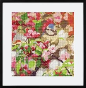 GRAFIX Diamantové malování Sýkorka na větvi / 30x30 cm