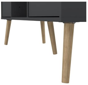 Antracitový TV stolek 117x61 cm Bodo – Tvilum