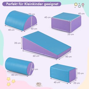Costway 5 ks. Schaumstoffbausteine Riesenbausteine zum Toben a Klettern
