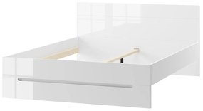 Manželská postel 180 cm Sallosa 35 (bílá + lesk bílý). 1068236