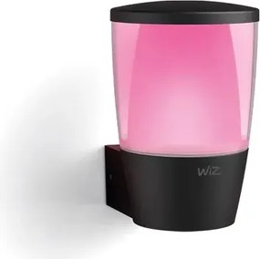 WiZ Elpas černé / Venkovní nástěnné svítidlo / LED / Wi-Fi / RGB / IP4