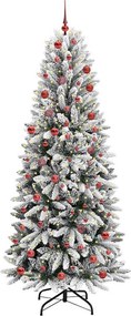 Umělý vánoční stromeček Bílá 210 cm PVC, plast, ocel a PE 3396057
