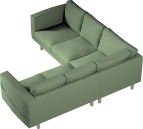 Potah na pohovku IKEA Norsborg rohová 4-místná barva zelená látka pletený vzor