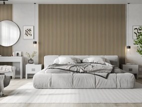 Mexen Lam-F, akustické stěnové lamely 275 × 30 cm, plstěný podklad 8 mm, technická dýha, dub pískový, S105-275307-3015-001