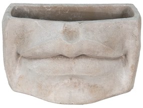 Usměvavý cementový květináč Mouth - 27*16*16 cm