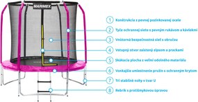 Marimex Standard 244 cm + vnitřní ochranná síť + žebřík 19000110