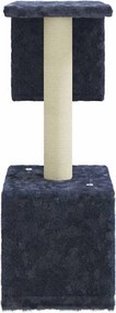 Škrabadlo pro kočky se sisalovými sloupky tmavě šedé 60 cm 171432