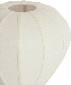 Krémová kovová stolní lampa s textilním stínidlem (výška 36 cm) Kyzo – Light &amp; Living