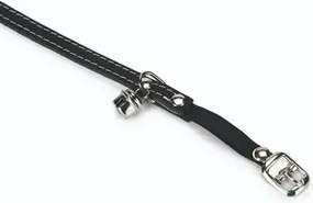 Beeztees Obojek pro kočky kožený černá 23.5-28cm x 10mm