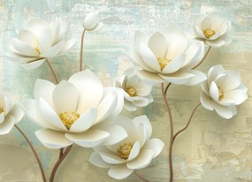 Malvis ® Tapeta 3D Magnolie Vel. (šířka x výška): 288 x 200 cm