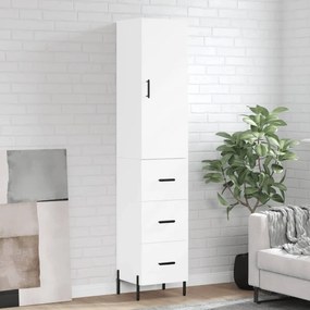 Skříň highboard bílá 34,5 x 34 x 180 cm kompozitní dřevo