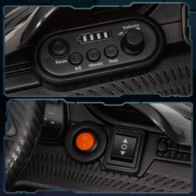 Dětské elektrické auto AIYAPLAY Maserati Gran Turismo Folgore, 12V s dálkovým ovládáním 2.4G, LED světla, hudba, klakson, MP3, auto pro děti od 3 do …