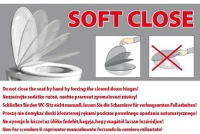 Kerasan Retro WC sedátko Soft Close, duroplast, bílá/chrom 108901