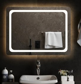 vidaXL Koupelnové zrcadlo s LED osvětlením 80x60 cm [151787]