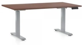 Výškově nastavitelný stůl OfficeTech C 140 x 80 cm, šedá podnož