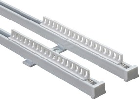 Sada - dvojitá stropní hliníková kolejnice TS 180 cm