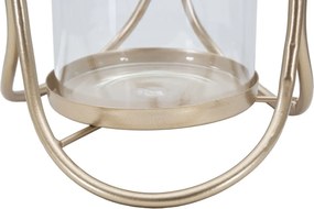 Svícen Glox 21 cm bronzový/čirý